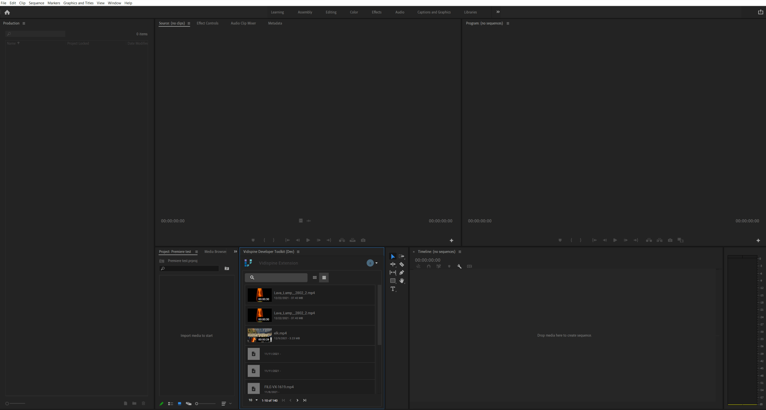 VidiCore Adobe Panel Extension